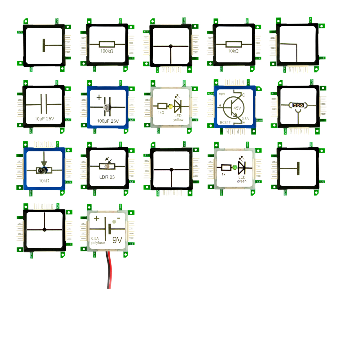 Electronic experiments for everybody - Brick'R'knowledge